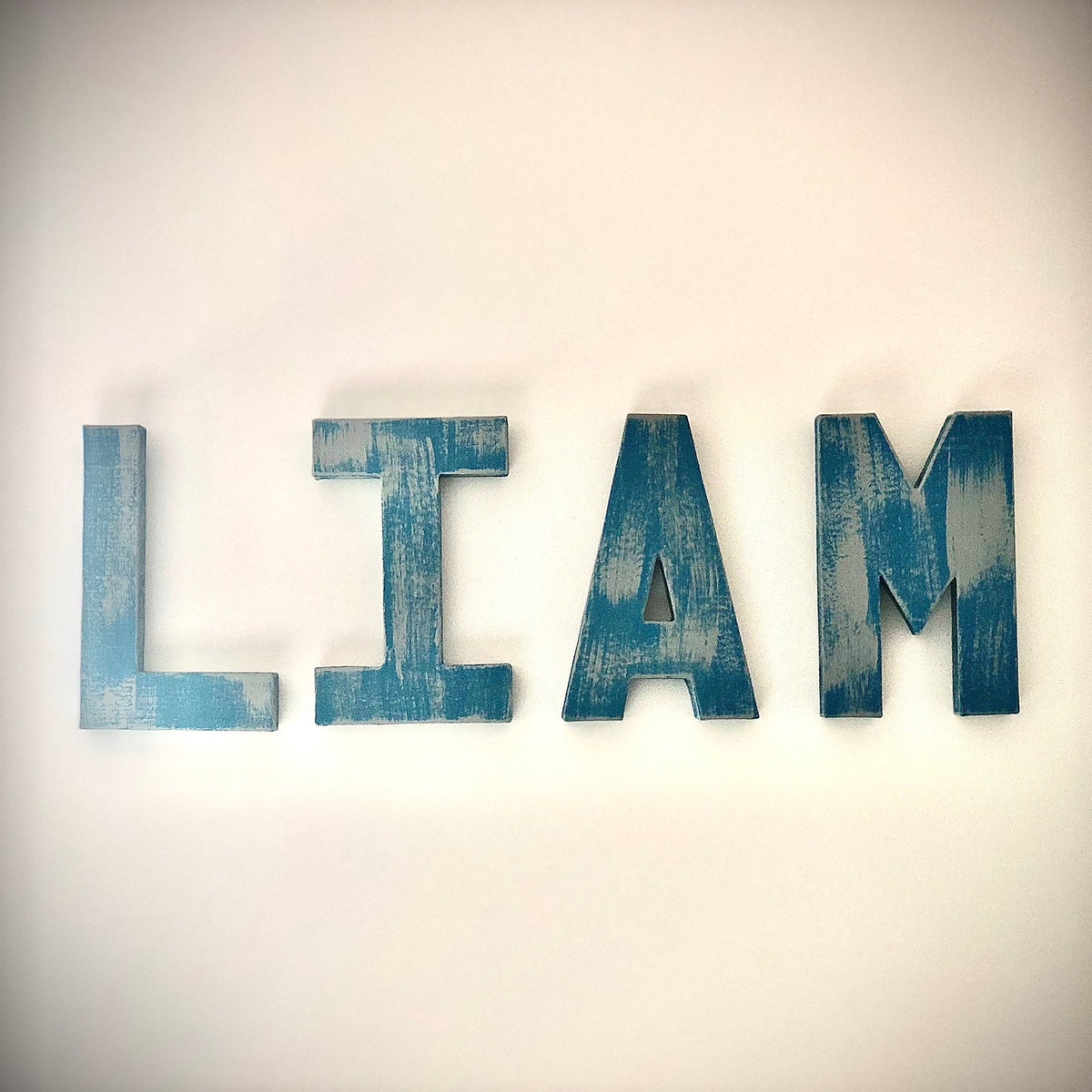 Paper cache painted letters distressed | Distressed rustic letters or ...